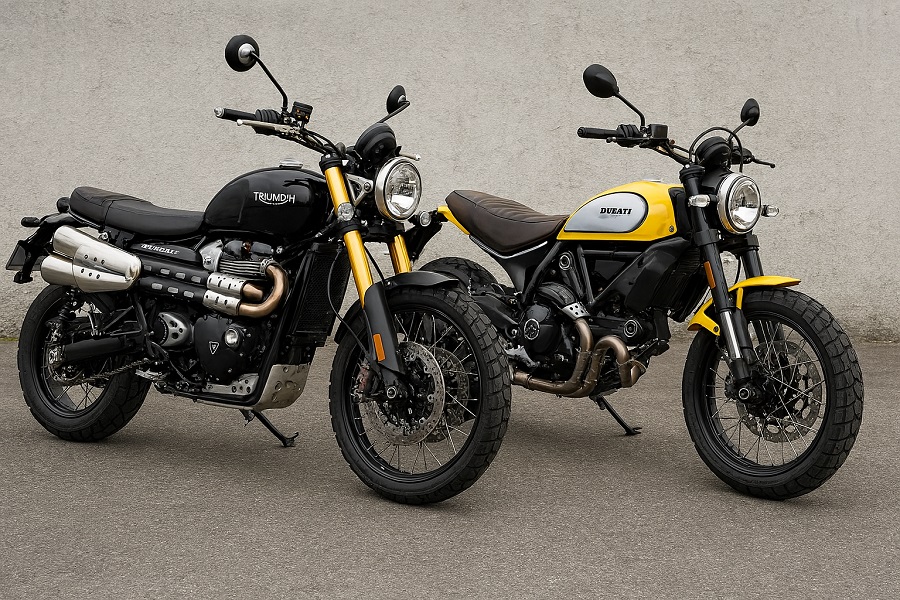 Triumph Scrambler 1200 बनाम Ducati Scrambler 800: स्क्रैम्बलर्स की ...
