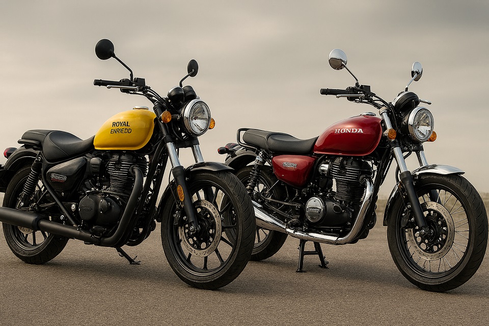 रॉयल एनफील्ड Meteor 350 vs होंडा H'ness CB350: क्लासिक किंग और मॉडर्न ...