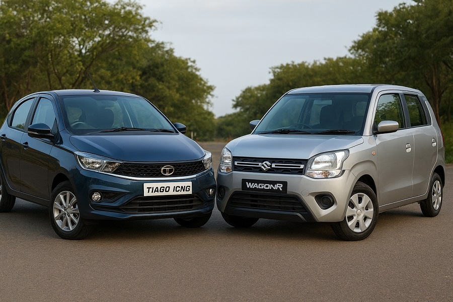 Tata Tiago iCNG vs Maruti WagonR S-CNG: The Ultimate City Mileage Showdown